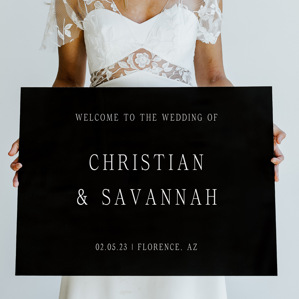 Gallery | Made & True Wedding Signage
